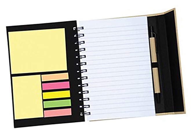 Custom Magnetic Journalbook 70percent Recycled Assorted Colors - Office ...