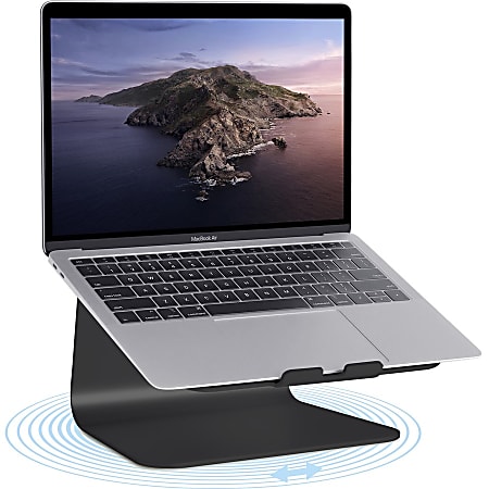 Rain Design mStand360 Aluminum Laptop Stand With Swivel Base Black ...