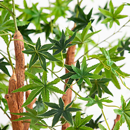 Nearly Natural 4 H Artificial Maple Tree 48 H x 24 W x 24 D GreenBlack ...