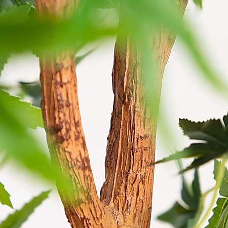 Nearly Natural 4 H Artificial Maple Tree 48 H x 24 W x 24 D GreenBlack ...