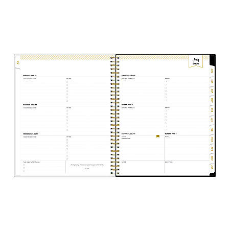 Planning Calendar DD Butterfly Garden Black PP 8.5x11 AY26 27 - Office ...