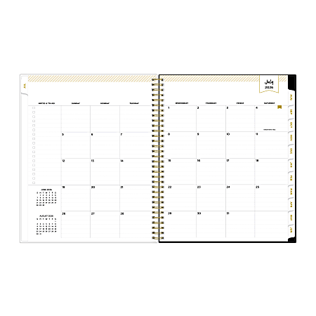 Planning Calendar DD Butterfly Garden Black PP 8.5x11 AY26 27 - Office ...