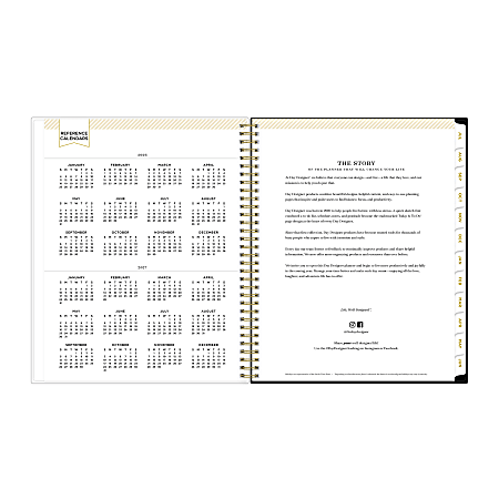 Planning Calendar DD Butterfly Garden Black PP 8.5x11 AY26 27 - Office ...