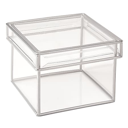 Divoga Storage Boxes SmallMediumLarge Clear Pack Of 3 - Office Depot