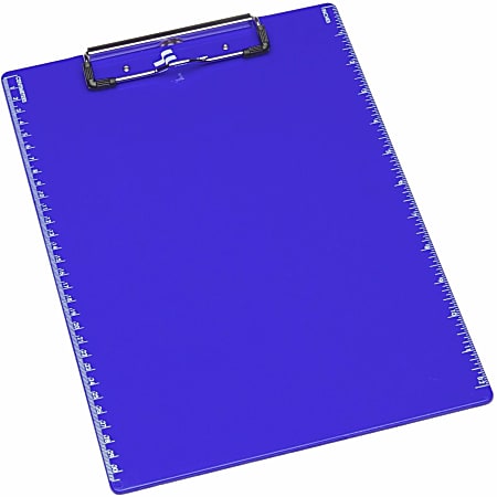 SKILCRAFT Plastic Clipboard 9 x 12 Spring Clip Blue AbilityOne 7520 01 ...