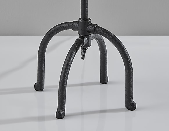 Adesso Silos Wrought Iron Table Lamp 26 H Beige ShadeBlack Base ...