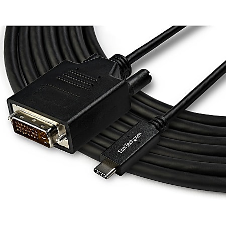 StarTech.com 10ft 3m USB C to DVI Cable 1080p USB Type C to DVI Digital ...