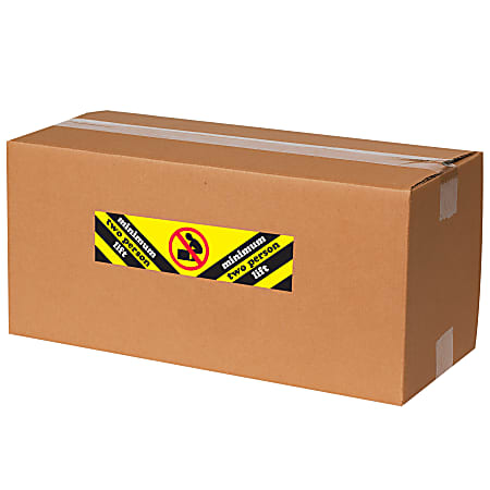 Tape Logic Preprinted Shipping Labels DL1225 Minimum 2 Person Lift ...