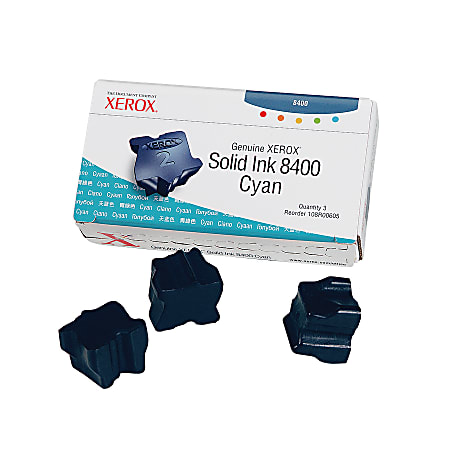Xerox 108R00605 Cyan Solid Ink Sticks Pack Of 3 - Office Depot