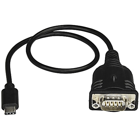 StarTech.com USB C to Serial Adapter Cable 16 40cm USB Type C to Serial ...