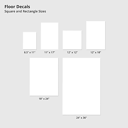 Custom Floor Decals Rectangle - Office Depot