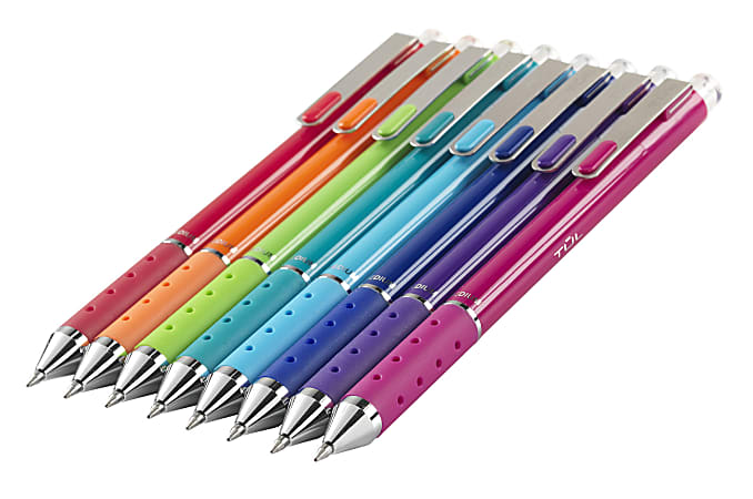 TUL GL Series Retractable Gel Pens Medium Point 0.7 mm Assorted Barrel ...