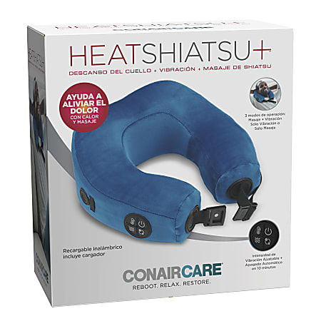Conair ConairCare HeatShiatsu NM25F Neck Rest Massager 3 H x 12 W x 12 ...