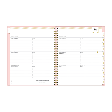 2025 2026 Day Designer Swiss Dot Blush WeeklyMonthly Academic Planning ...