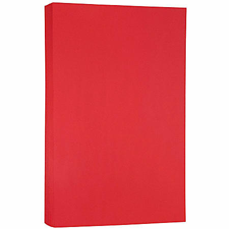 JAM Paper Legal Color Paper Ruby Red Legal 8.5 x 14 100 Sheets Per Pack ...