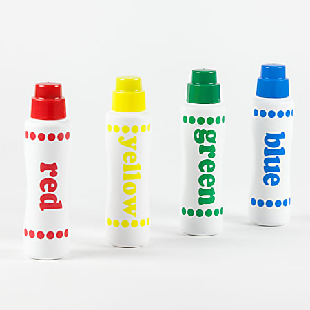 Do A Dot Art Rainbow Washable Sponge Tip Markers Assorted Colors 4 Per ...