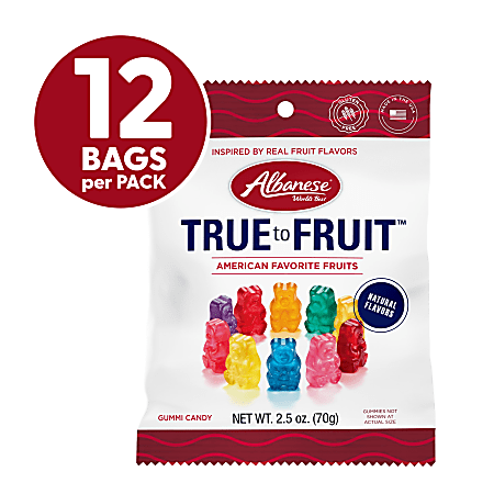 Albanese True to Fruit American Favorite Fruits Gummies 2.5 Oz 12 ...