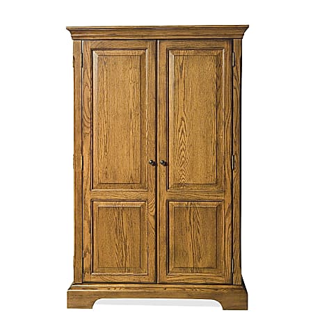 Cole Office Delaney Computer Armoire 67 H x 43 W x 23 D Oak Finish ...