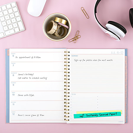 Mead Cambridge Sunlit Academic 2026 2027 Weekly Monthly Planner Large 8 ...