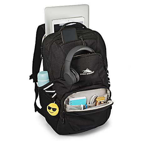 High Sierra Swoop Backpack With 17 Laptop Pocket Black - Office Depot