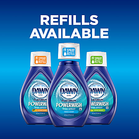 Dawn Platinum Powerwash Dishwashing Spray Fresh Scent 16 Oz Bottle ...