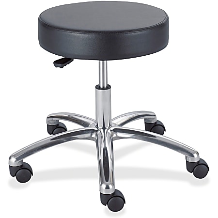 Safco Pneumatic Lift Lab Stool Without Back BlackChrome - Office Depot