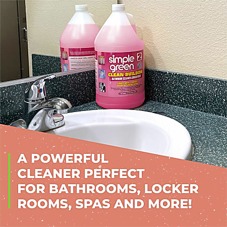 Simple Green Clean Building Bathroom Cleaner Concentrate 128 Oz Bottle ...