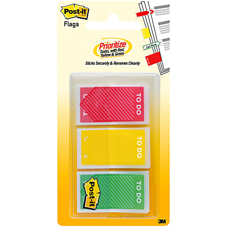 Post it Printed Flags 1 x 1 716 To Do Assorted Colors Pack Of 60 Flags ...