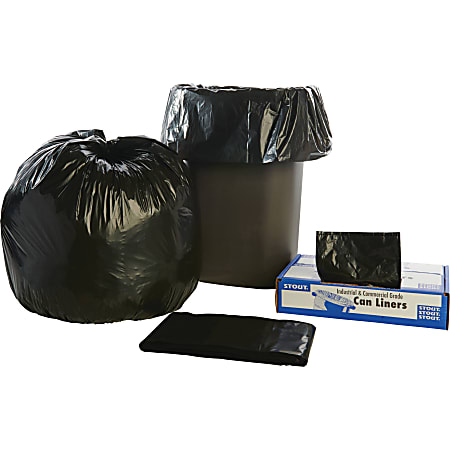 Stout Trash Bags 1.3 mil 33 Gallons 33 x 40 Brown Carton Of 100 ...