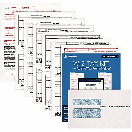 TOPS W2 Laser Forms 6 part Tax Kit 24 Pack - ODP Business Solutions