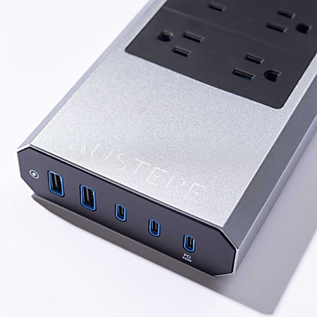 Austere V Series 5S PS8 US1 Power 8 Outlet With Omniport USB Silver ...