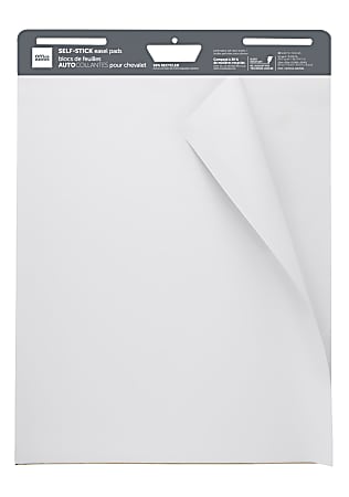 Office Depot Brand Self Stick Easel Pads 25 x 30 30 Sheets 30percent Recycled White Pack Of 4 ...