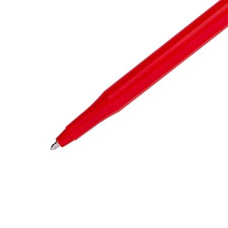 Paper Mate EraserMate Ballpoint Pens Pack of 5 Medium Point 1.0 mm Red ...