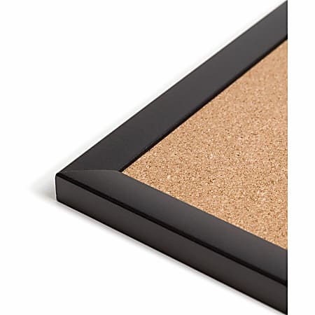 U Brands Cork Bulletin Board 36 X 24 Black Wood Frame Actual Size 35 X ...
