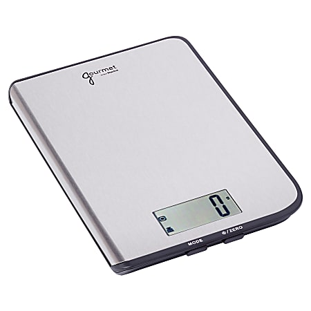 Gourmet by Starfrit Stainless Steel Digital Kitchen Scale 58 x 5 1516 ...