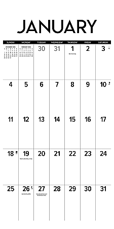 2026 Willow Creek Press Art Design Monthly Wall Calendar 12 x 12 Black ...