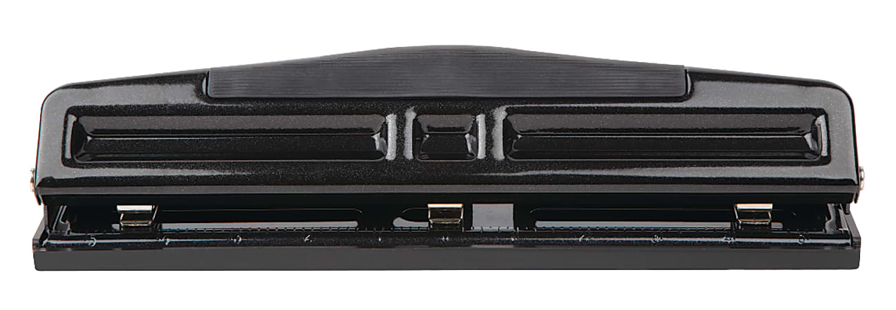 Office Depot Brand 3 Hole Adjustable Punch Black - Office Depot