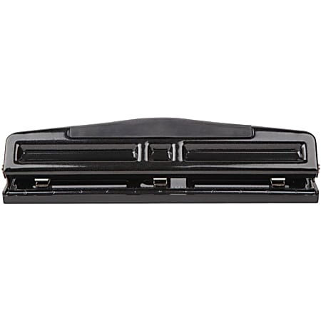 Office Depot Brand 3 Hole Adjustable Punch Black - Office Depot