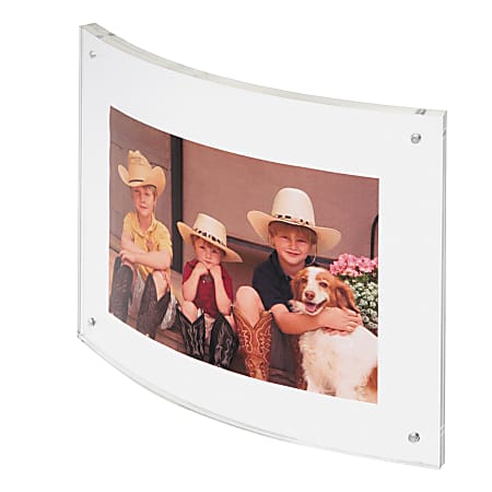 deflect o Superior Image Curved Magnetic Sign Holders Clear Back 7x5 ...
