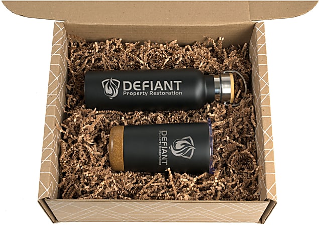 Custom Cork And Bamboo Drinkware Set - Office Depot