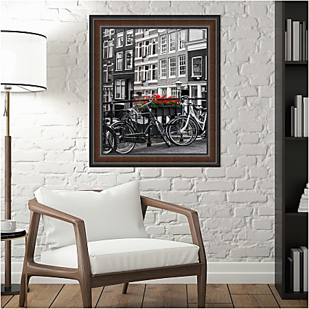 Amanti Art Wood Picture Frame 29 x 25 Matted For 20 x 24 Cyprus Walnut ...