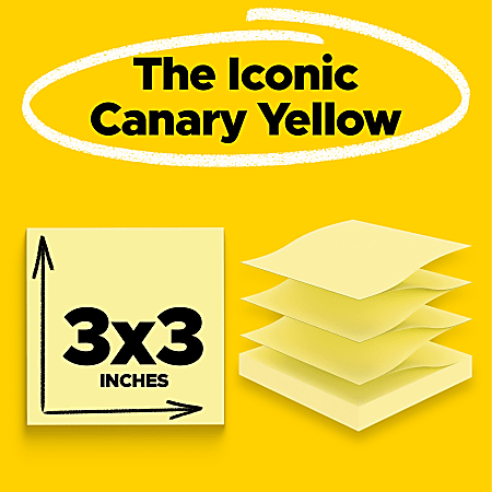 Post it Super Sticky Pop Up Notes 3 in x 3 in 12 Pads 90 SheetsPad 2x ...