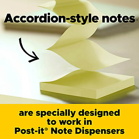accordion style post it notes