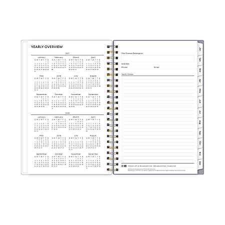 2027 Blue Sky Tula WeeklyMonthly Planning Calendar 5x8 0percent PP Jan ...