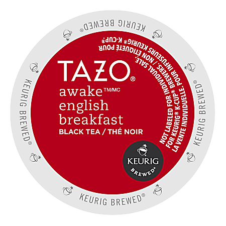 Tazo Awake Black Tea Single Serve K Cups 0.4 Oz Box Of 16 - Office Depot