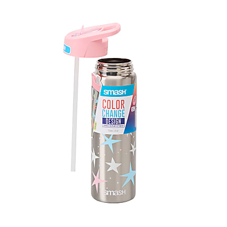 Smash Color Change Stainless Steel Water Bottle 25 Oz Star - Office Depot