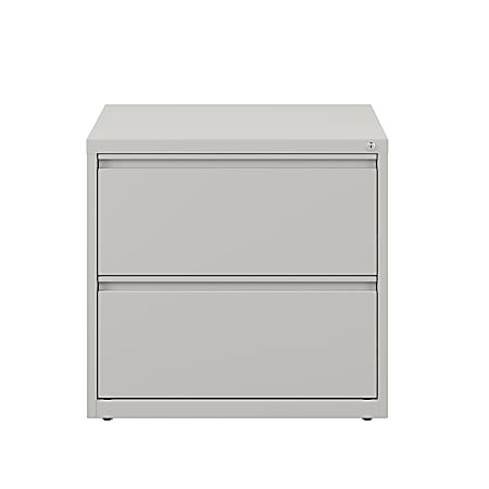 WorkPro 30 W x 18 58 D Lateral 2 Drawer File Cabinet Light Gray ...