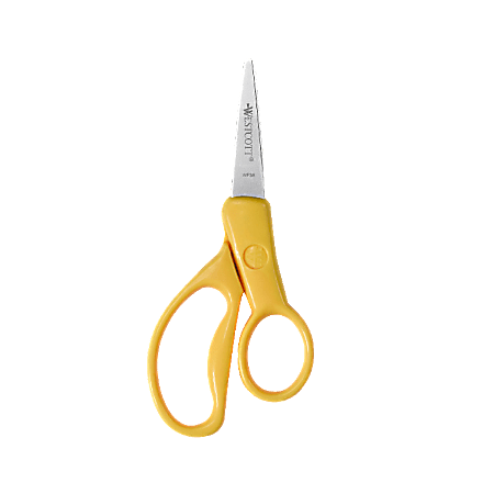 Westcott Kids Scissors 5 Pointed Yellow - Office Depot