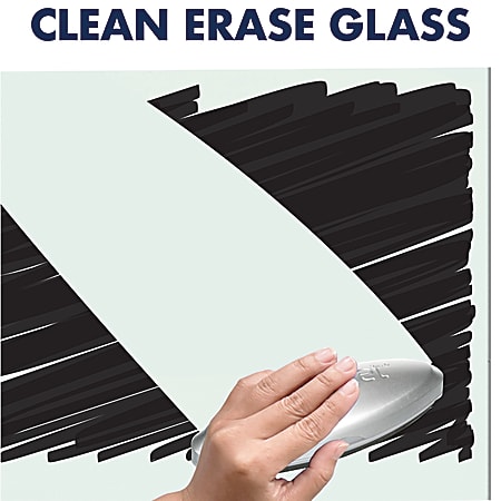 Quartet Horizon Magnetic Glass Unframed Dry Erase Whiteboard With ...