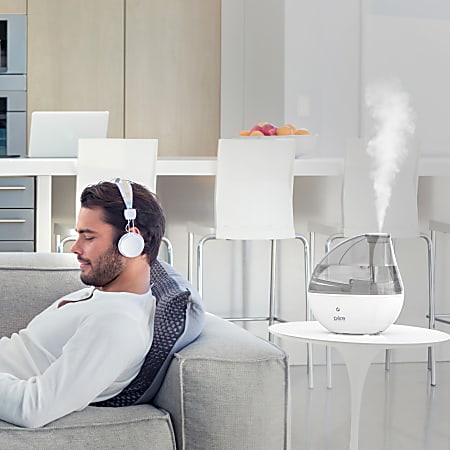 Pure Enrichment MistAire Silver Ultrasonic Cool Mist Humidifier 8 18 H ...